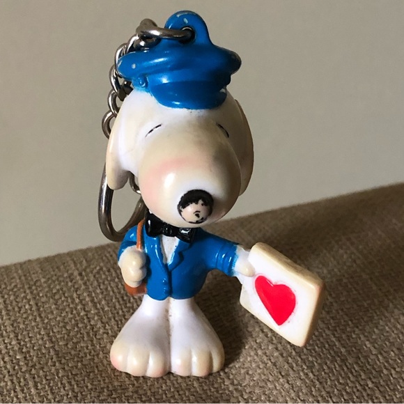 Peanuts | Accessories | Vintage Snoopy Postman Valentine Keychain 3 ...